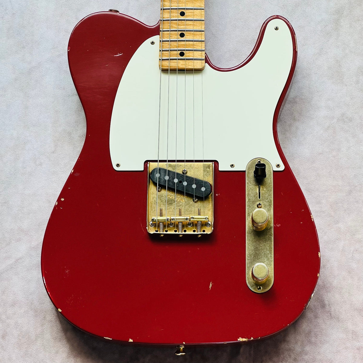 2010 Fender Custom Shop Custom Esquire Relic Specs - Dakota Red | Tone Wolf