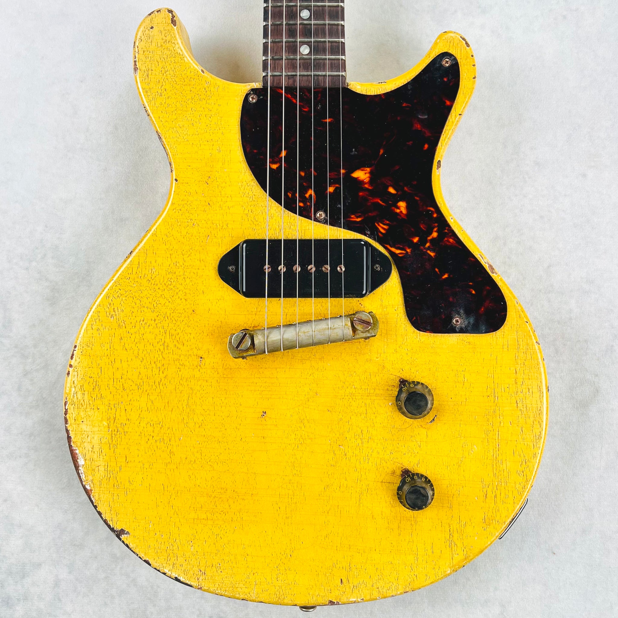 1959 Les Paul Junior Style Replica Build Aged 2025 - TV Yellow | Tone Wolf