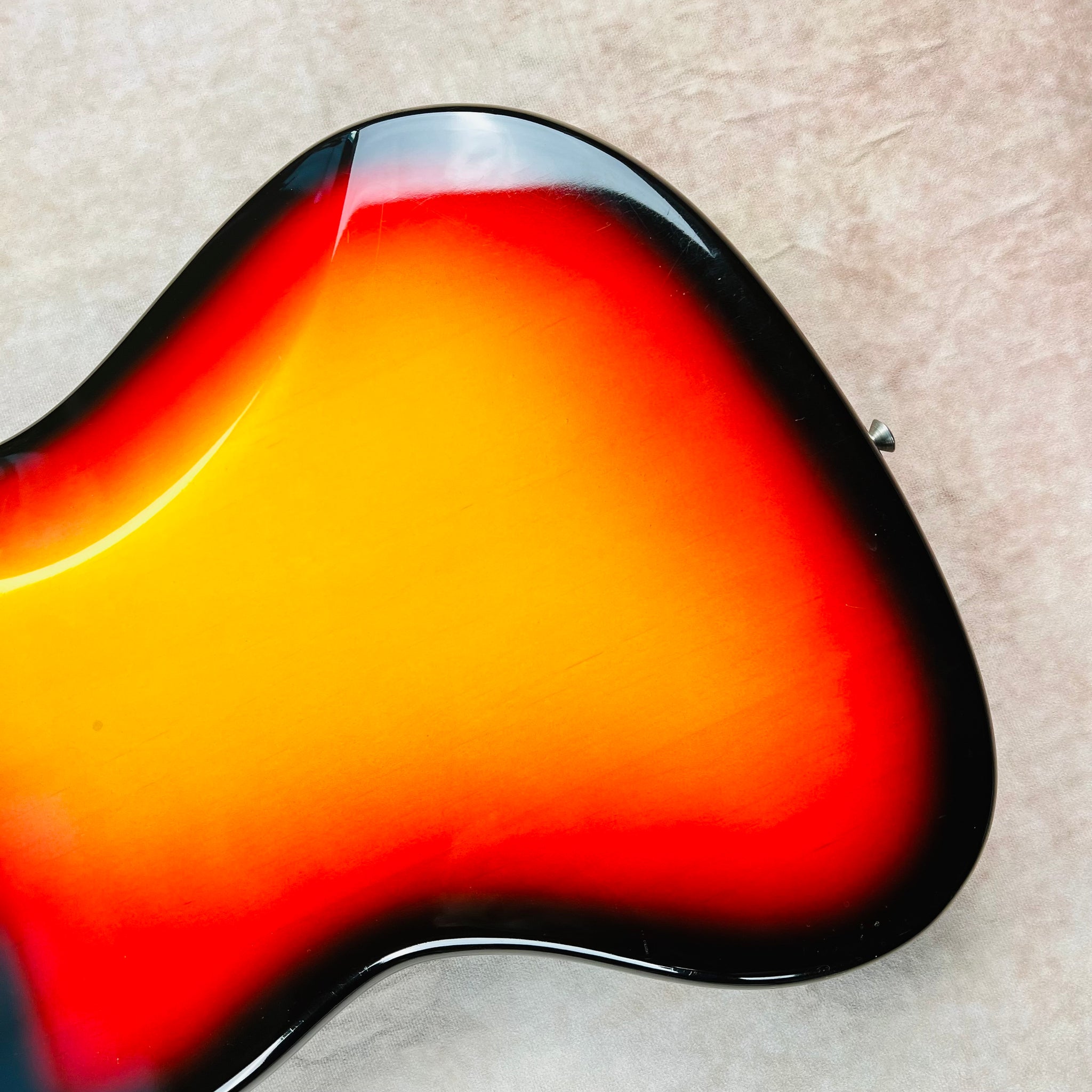 1965 Fender Jazzmaster Bound Neck with Dot Inlays - 3 Tone Sunburst ...