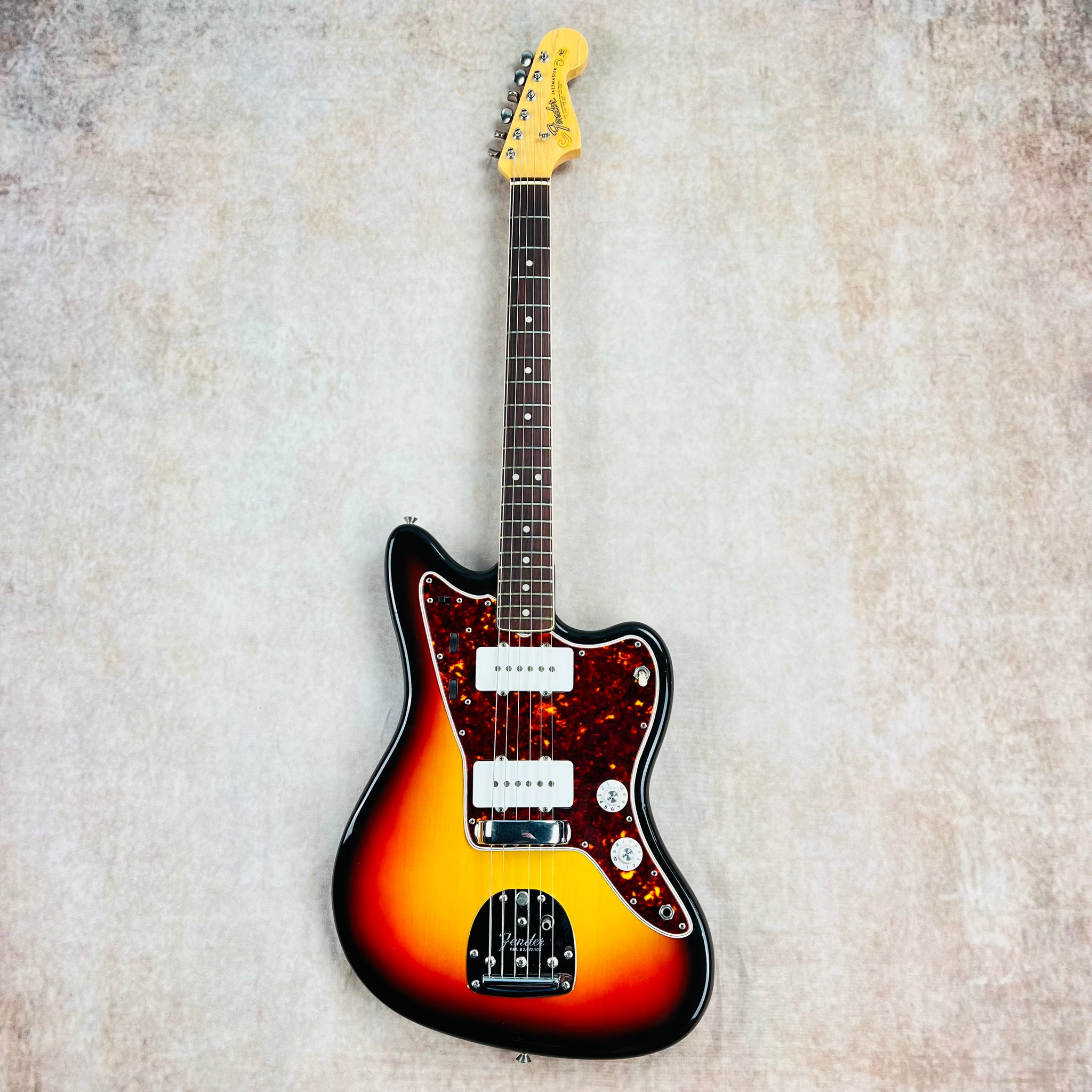 1965 Fender Jazzmaster Bound Neck with Dot Inlays - 3 Tone Sunburst ...
