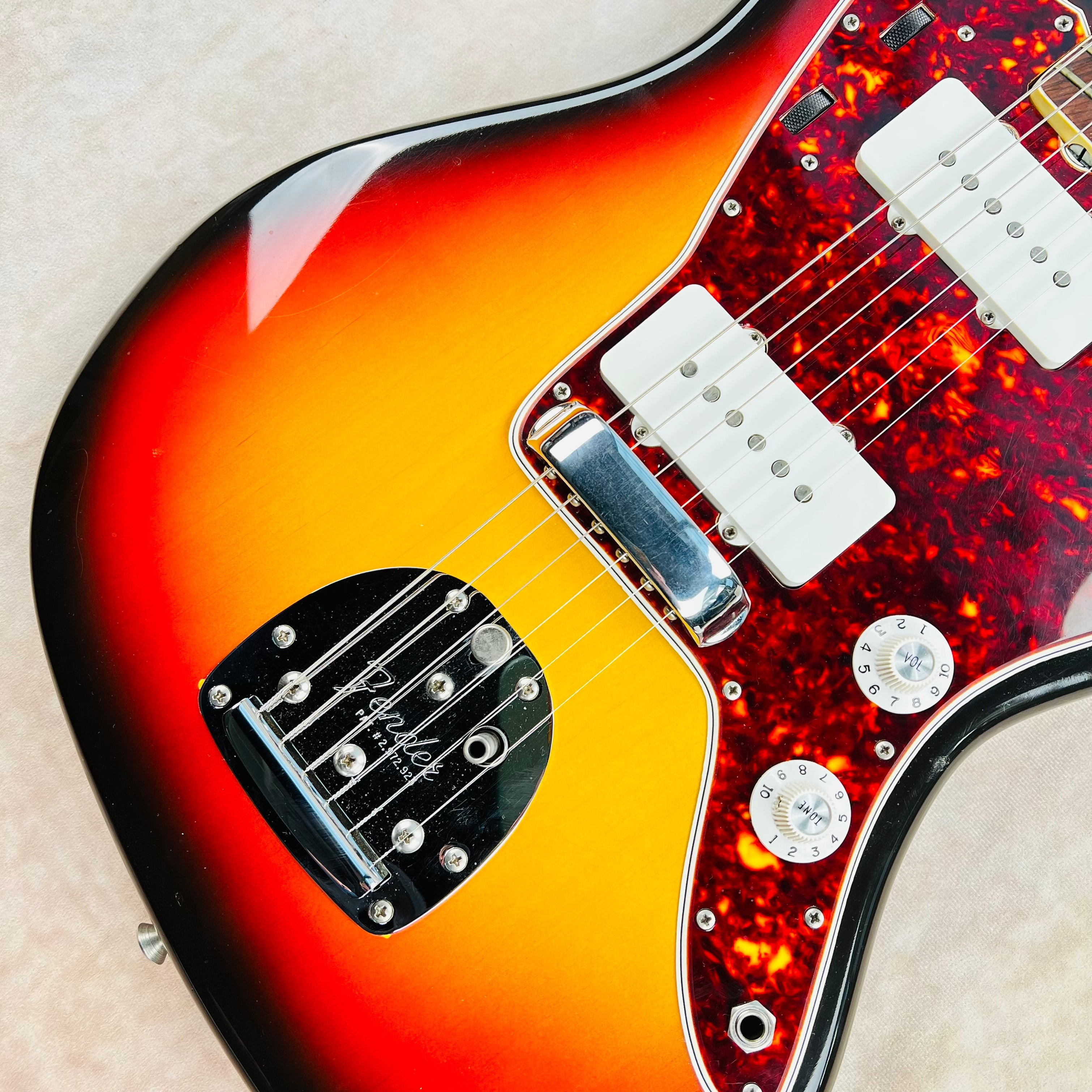 1965 Fender Jazzmaster Bound Neck with Dot Inlays - 3 Tone Sunburst ...