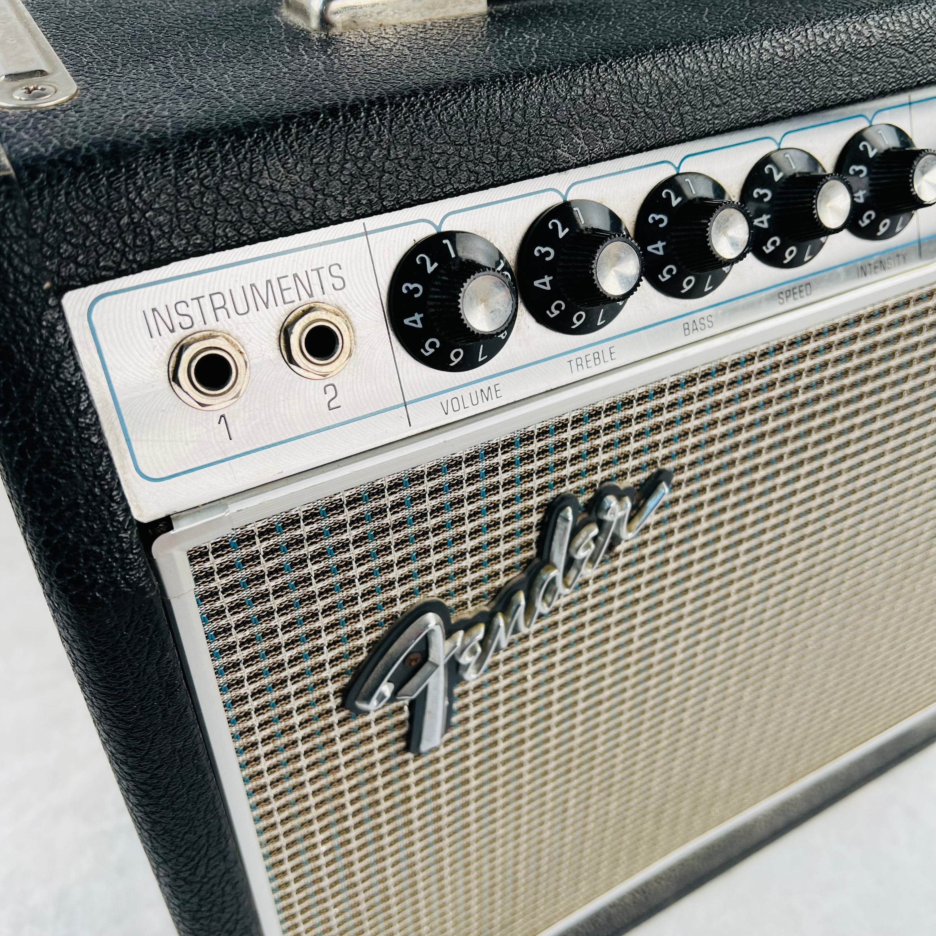 1968 Fender Vibro Champ Amplifier Drip Edge - Black | Tone Wolf