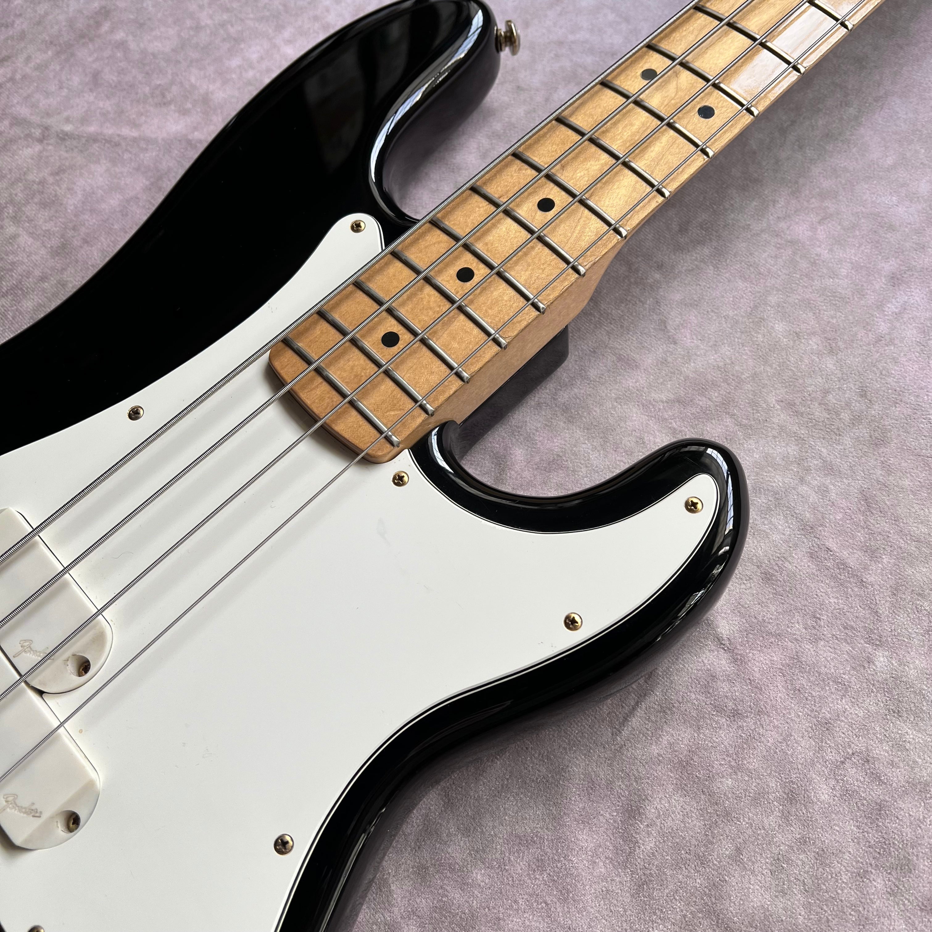 Fender Precision Bass Elite I Maple Fretboard Gold Hardware 1983 - Bla ...