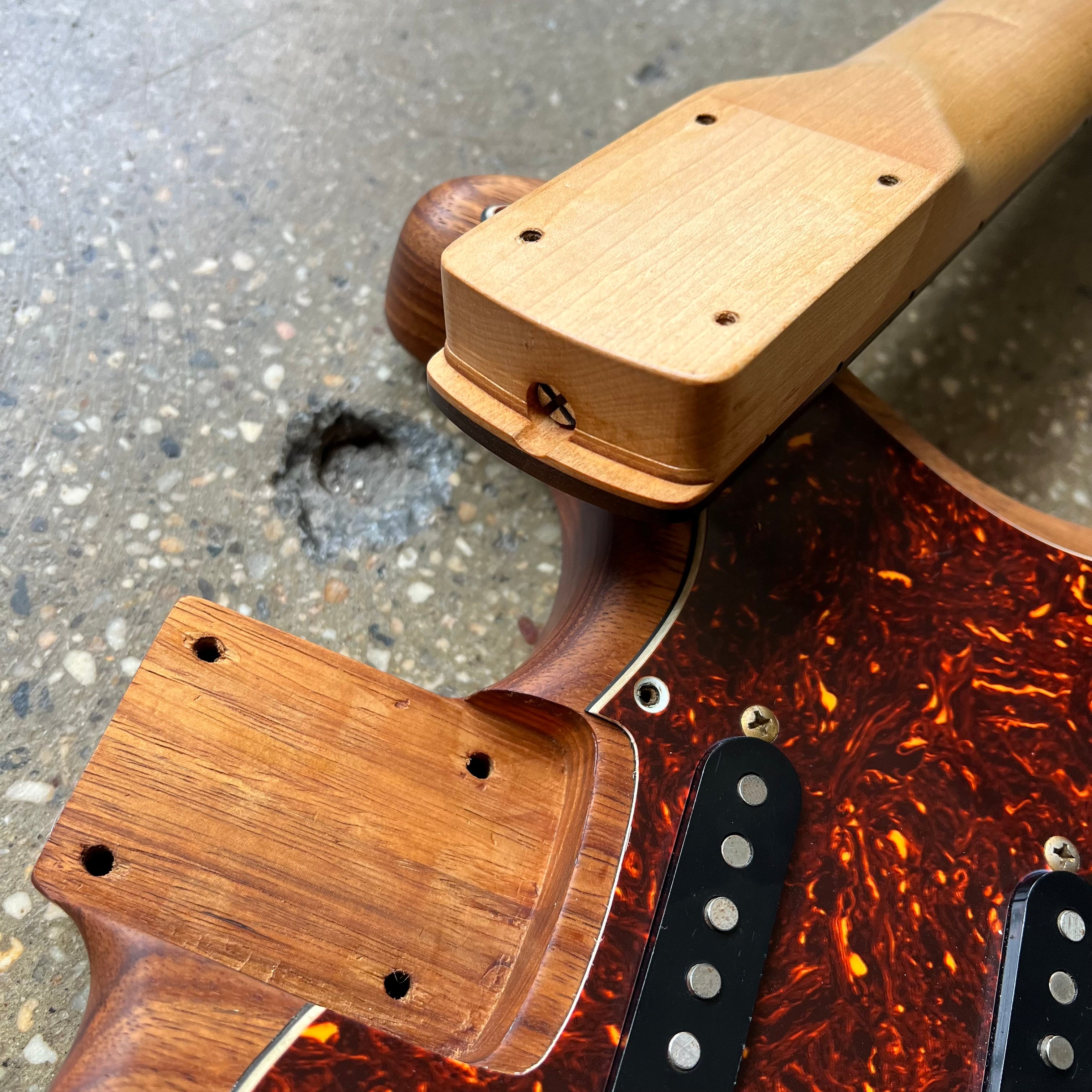 ESP Strat Style Custom Koa Electric Guitar ca. 1990 - Natural | Tone Wolf