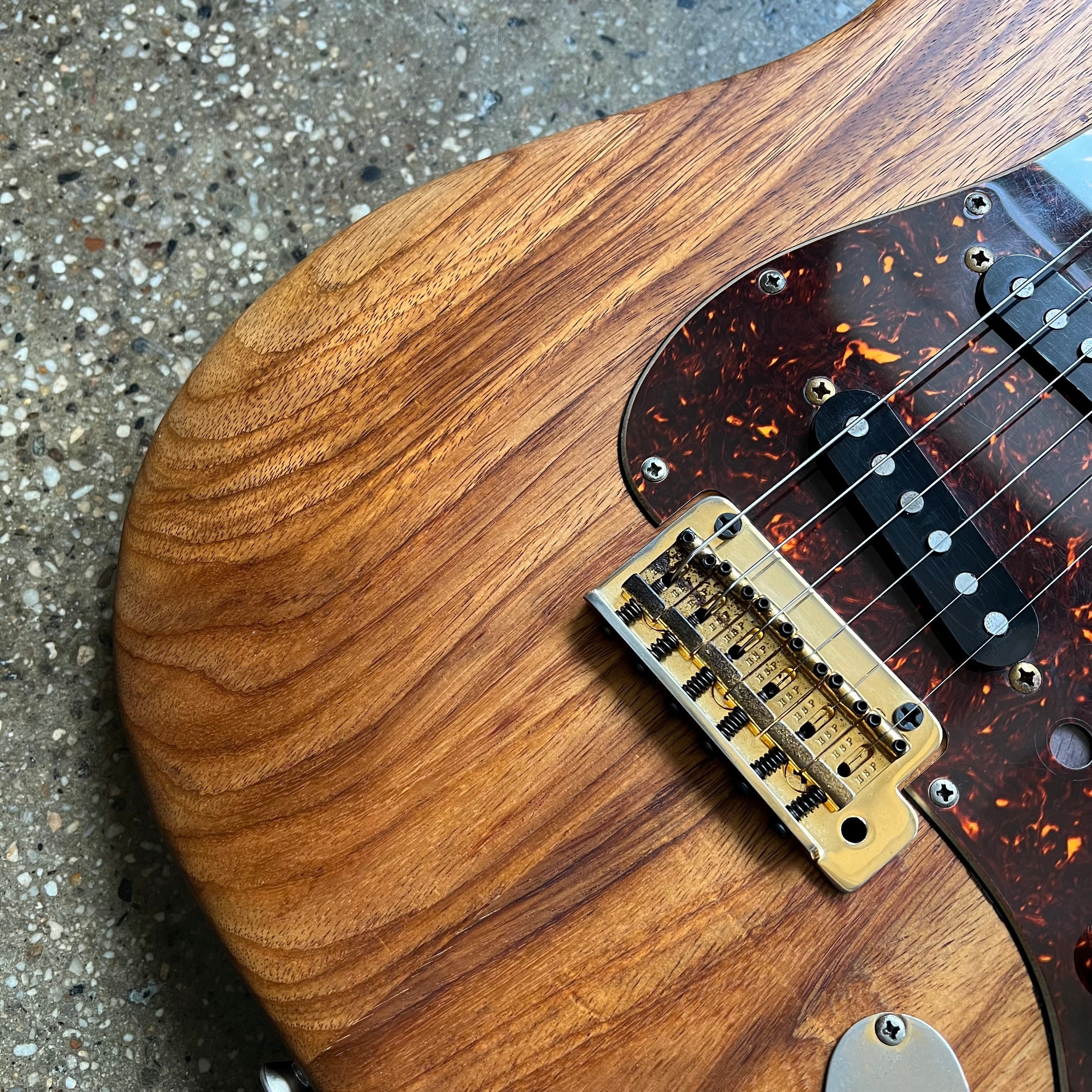 ESP Strat Style Custom Koa Electric Guitar ca. 1990 - Natural | Tone Wolf