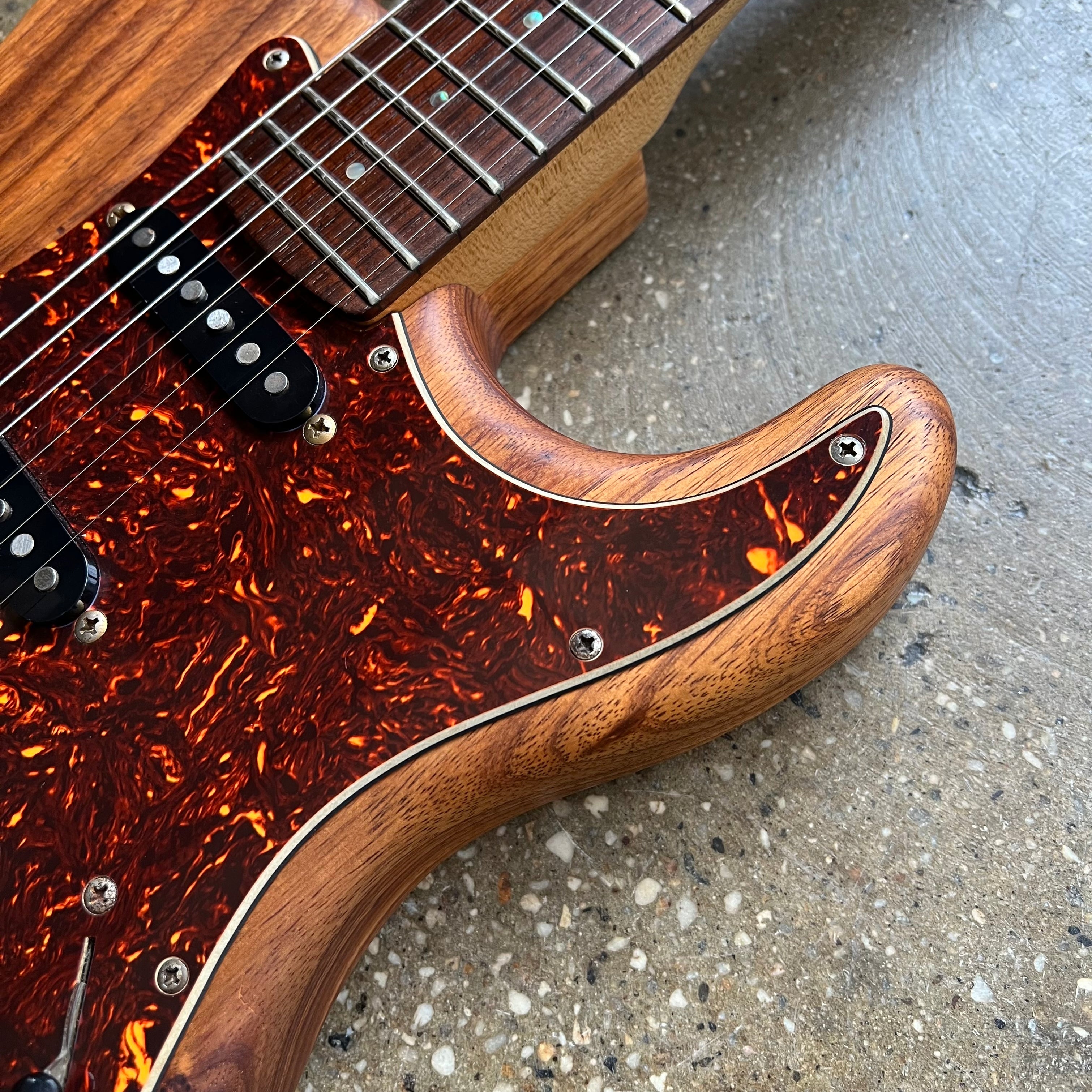 ESP Strat Style Custom Koa Electric Guitar ca. 1990 - Natural | Tone Wolf