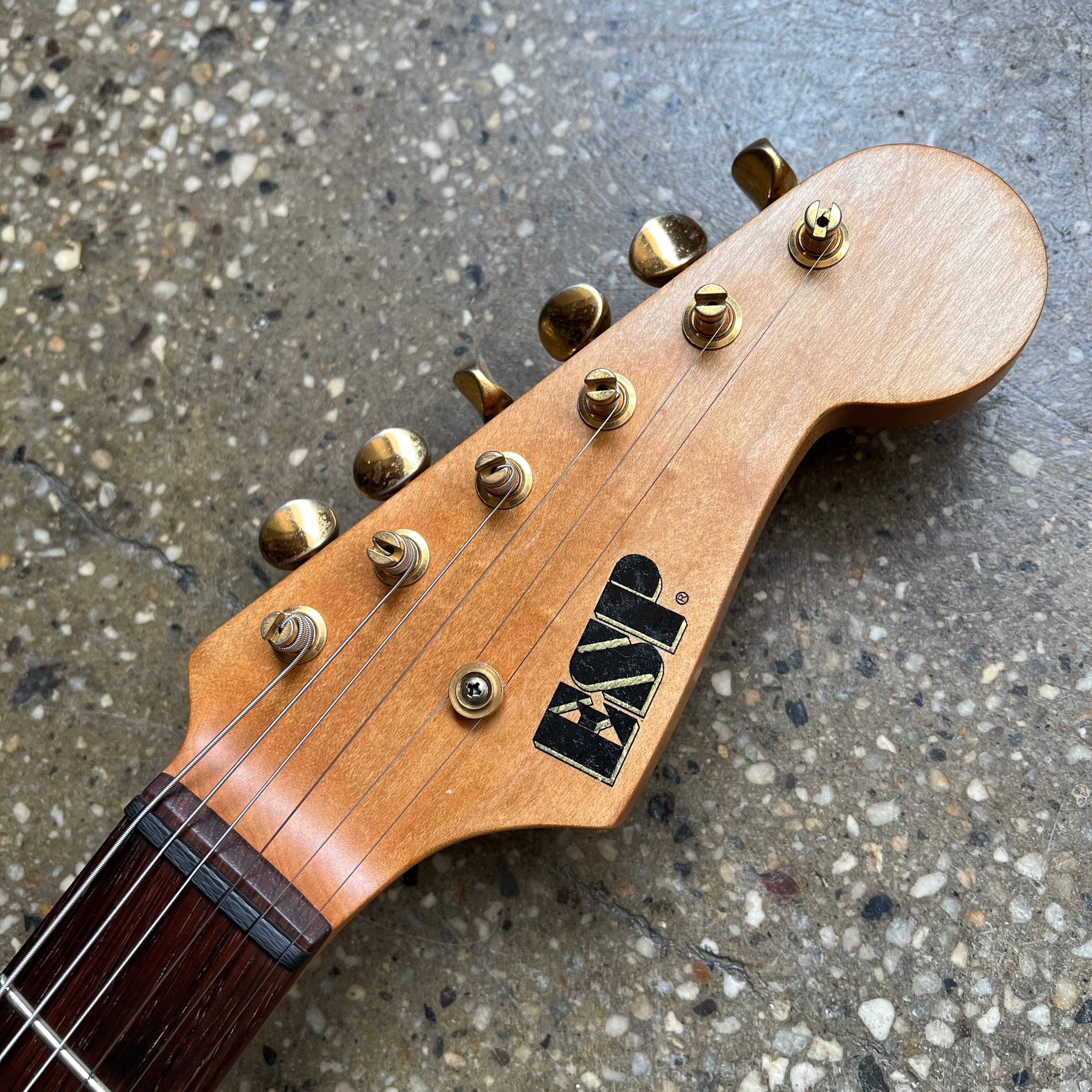ESP Strat Style Custom Koa Electric Guitar ca. 1990 - Natural | Tone Wolf
