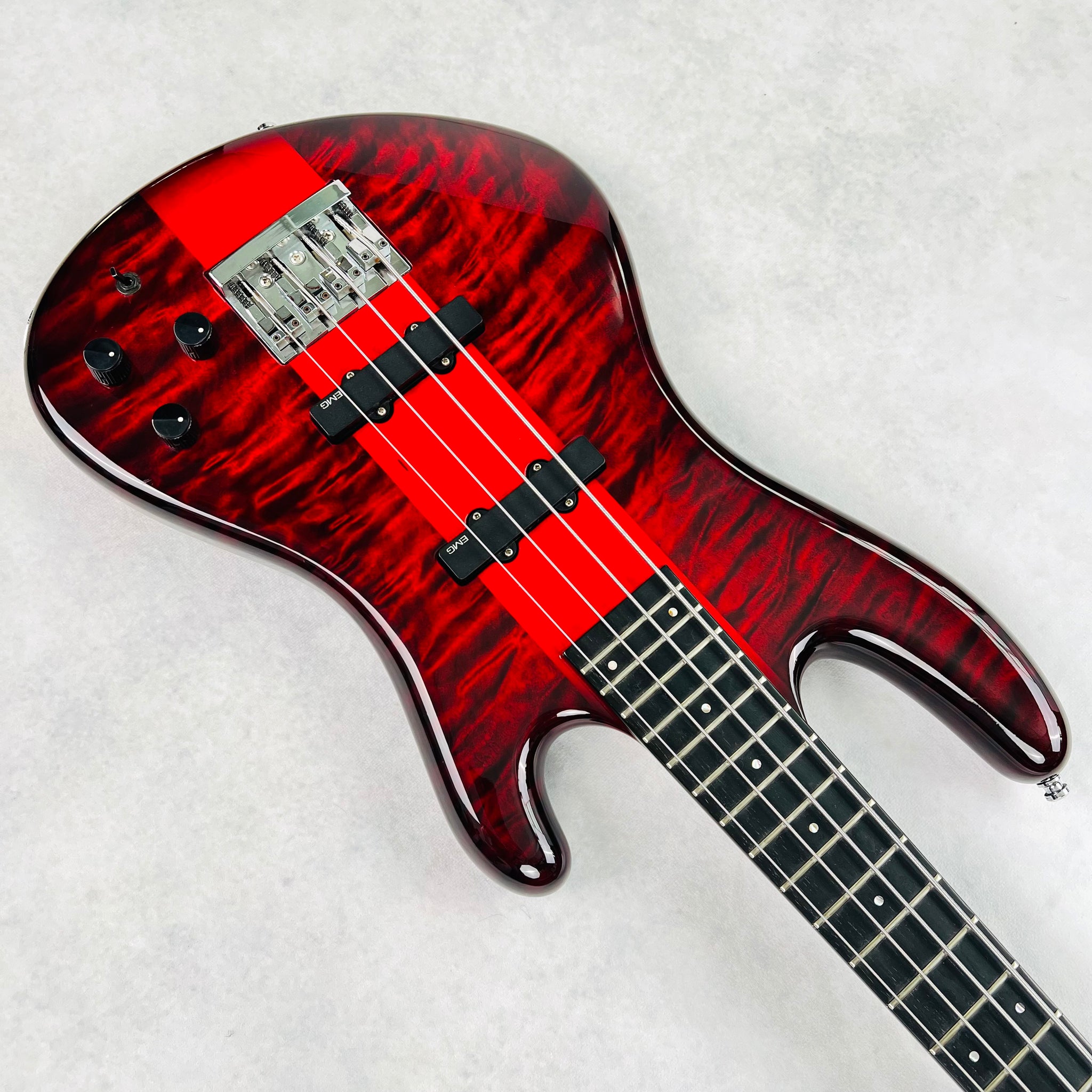 ESP SSN NJJ-I Siam Shade Natin Signature Bass 2002 - Transparent Red ...