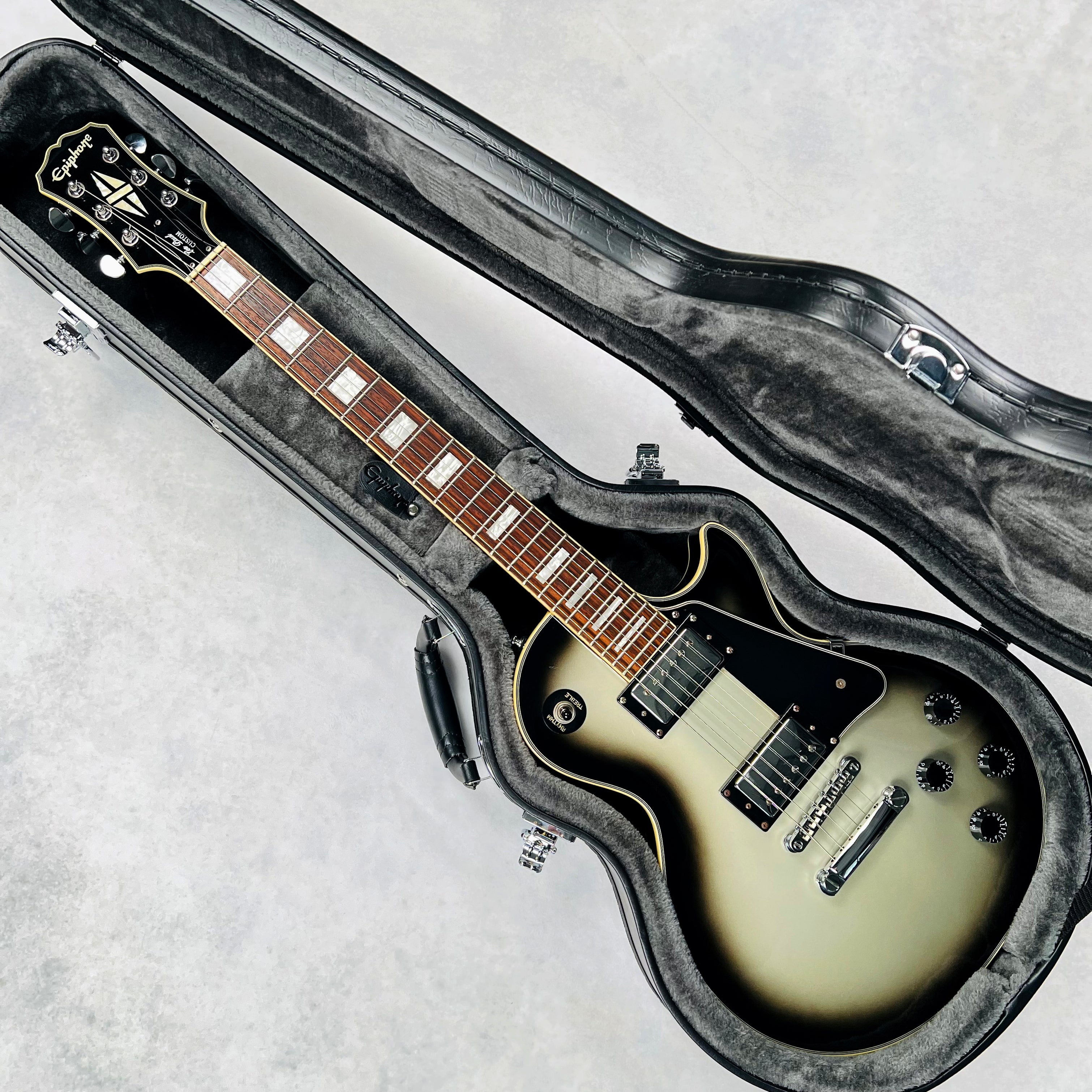 Epiphone Les Paul Custom Limited Edition Custom Shop 2008 - Silverburs ...