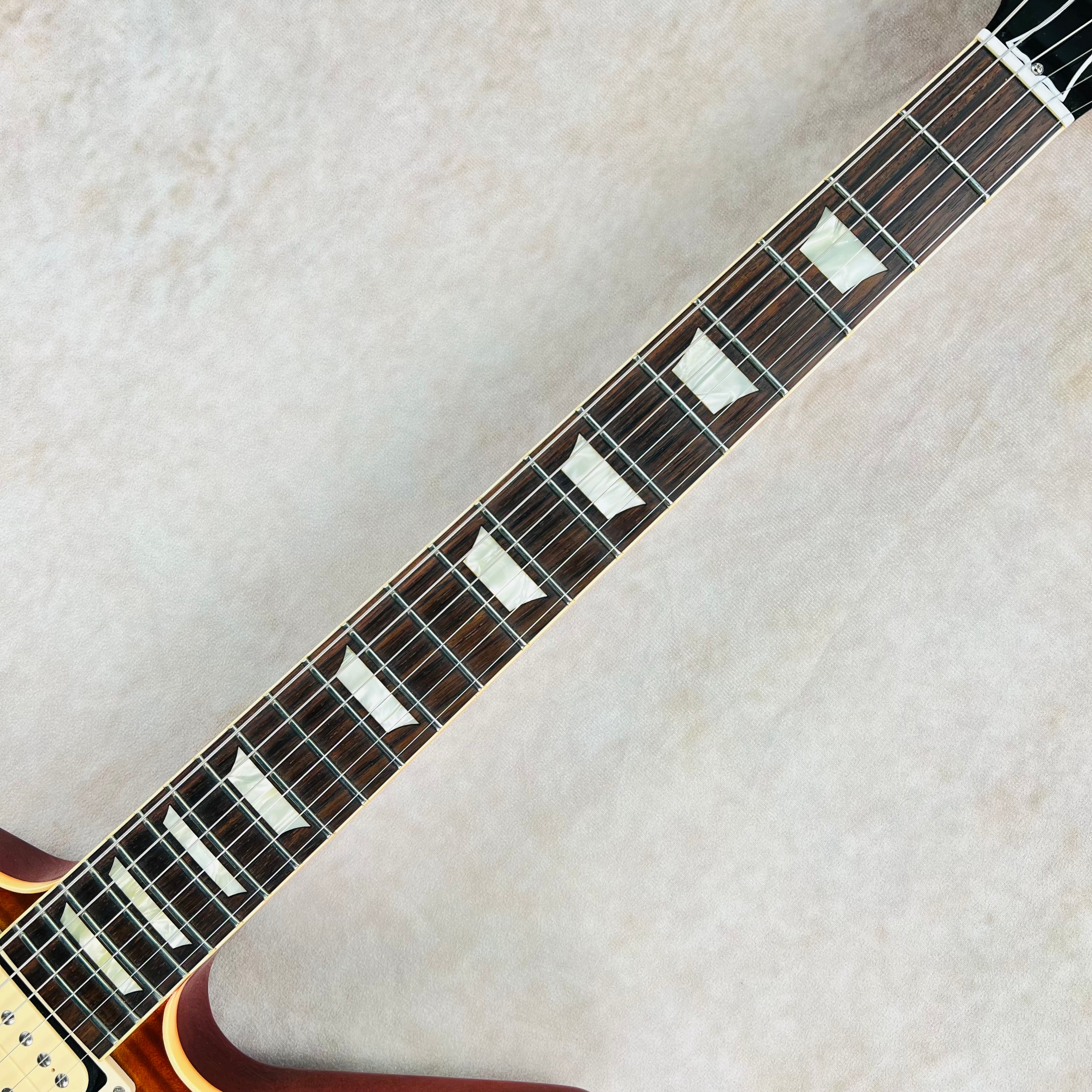 Gibson Custom Shop 1958 Explorer Flame Top 2014 - Iced Tea | Tone Wolf