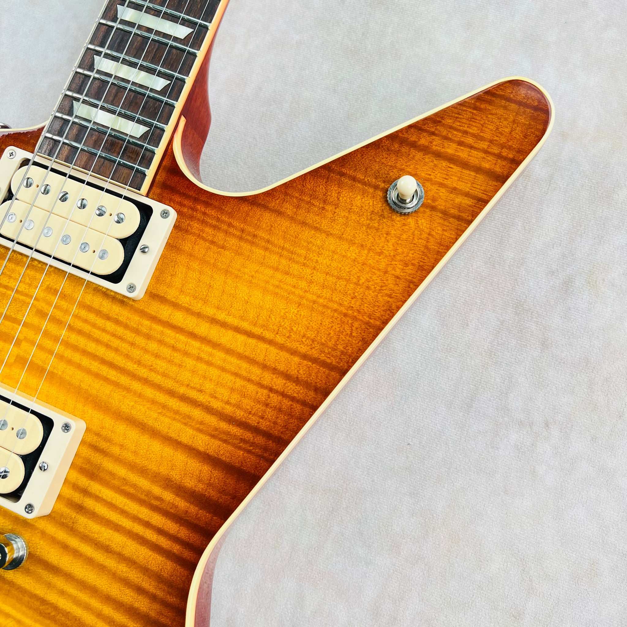 Gibson Custom Shop 1958 Explorer Flame Top 2014 - Iced Tea | Tone Wolf