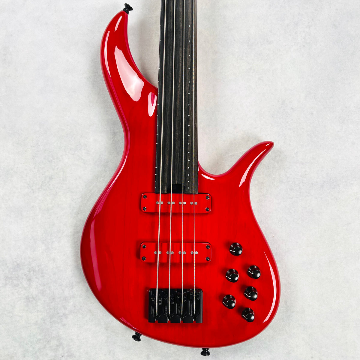 F Bass BNF Fretless 4-String Bass 2015 - Transparent Red | Tone Wolf