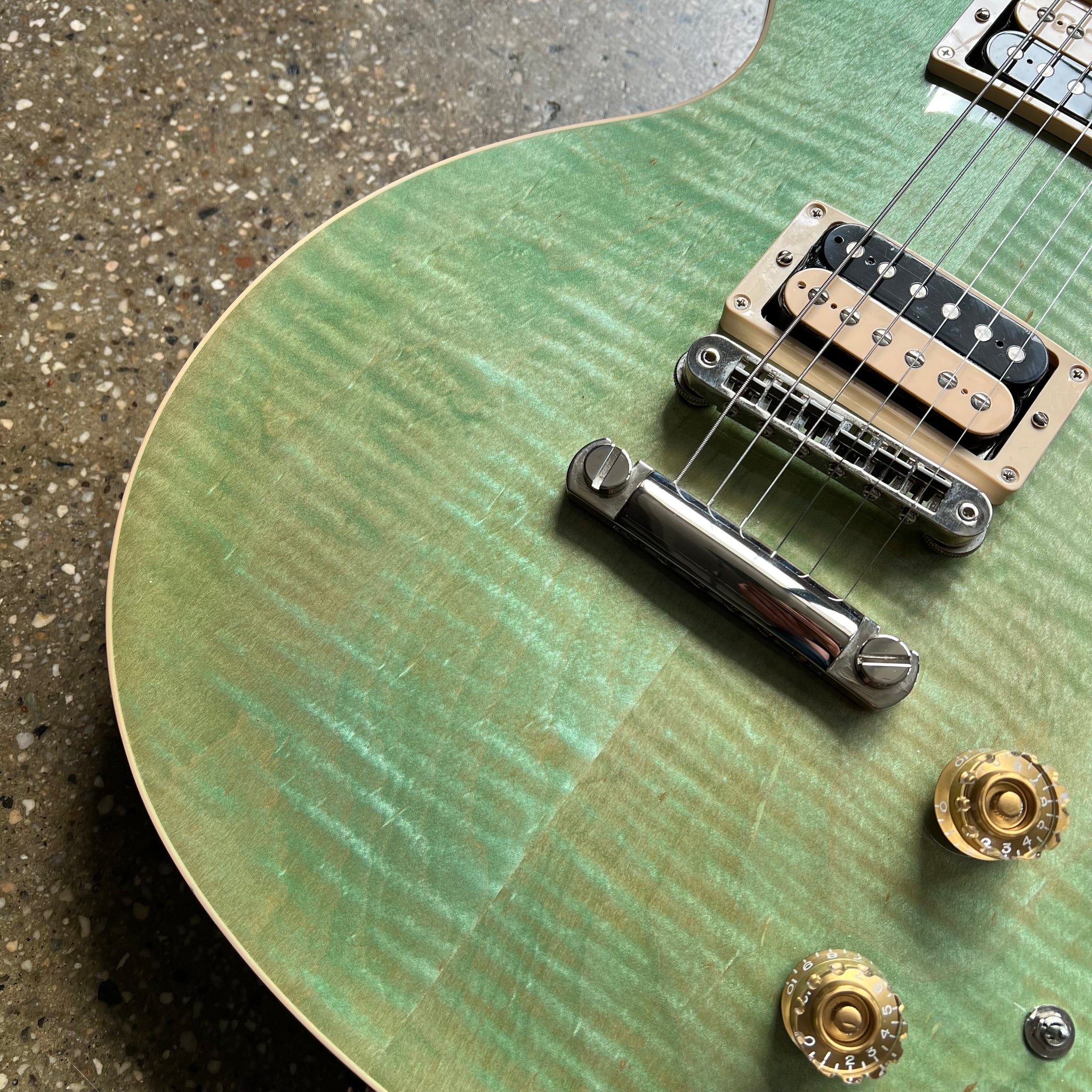 Gibson Les Paul Classic Flame Top 2015 - Seafoam Green | Tone Wolf