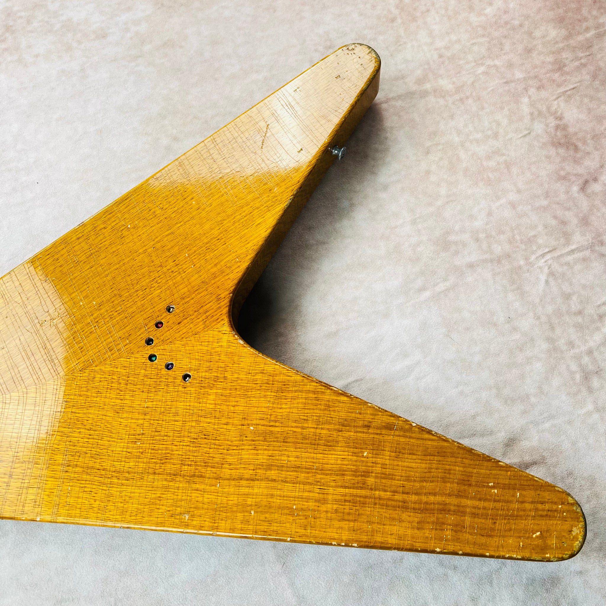 Custom Built '58 Korina Flying V Replica Heavy Aged 2023 - Antique Nat ...