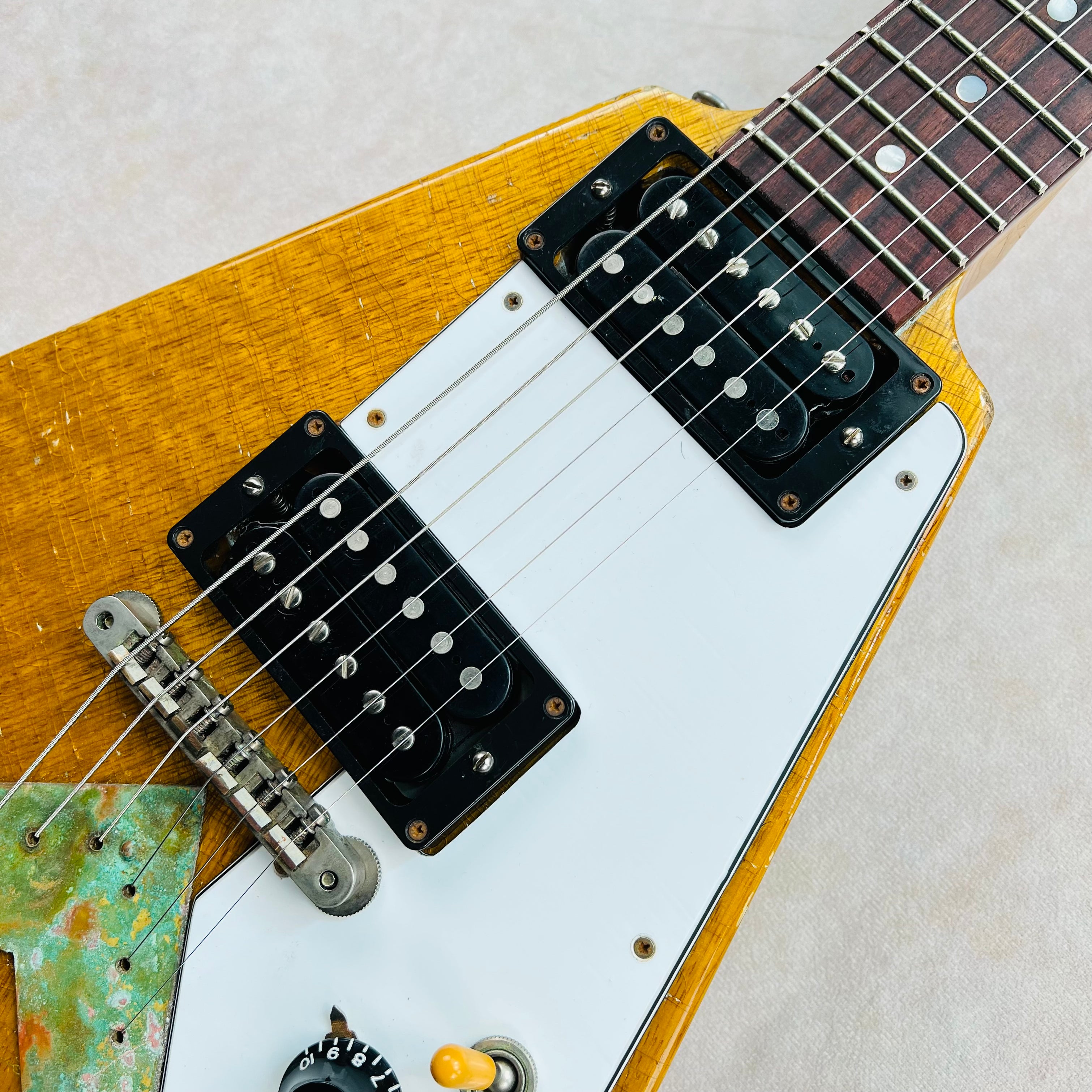 Custom Built '58 Korina Flying V Replica Heavy Aged 2023 - Antique Nat ...