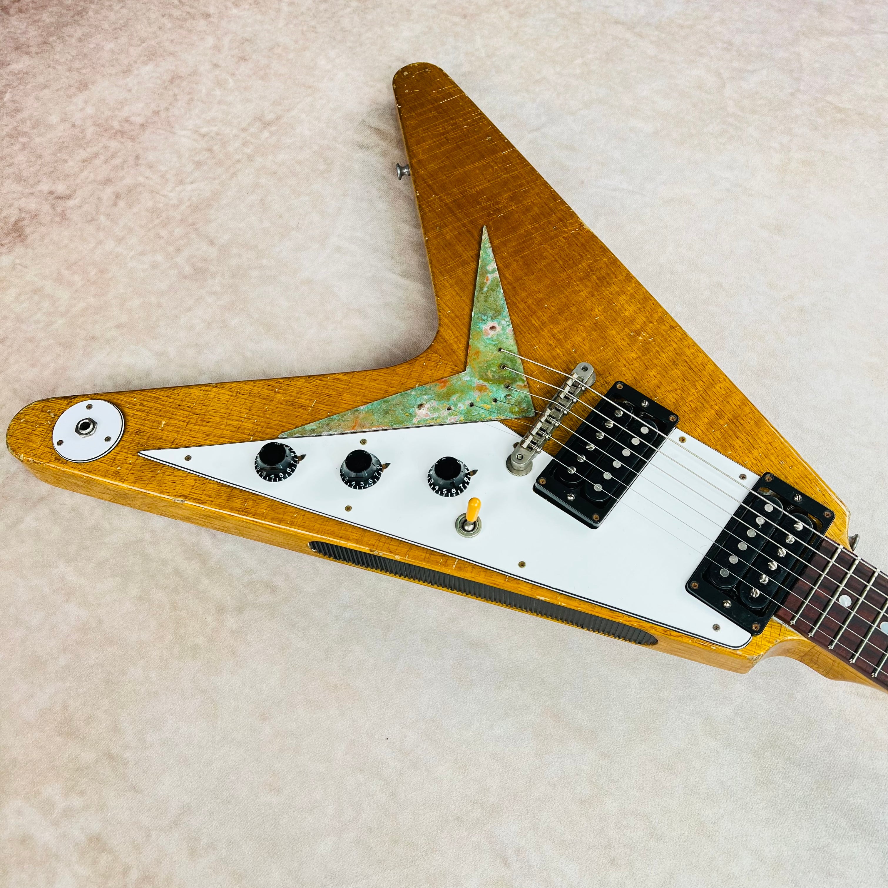 Custom Built '58 Korina Flying V Replica Heavy Aged 2023 - Antique Nat ...