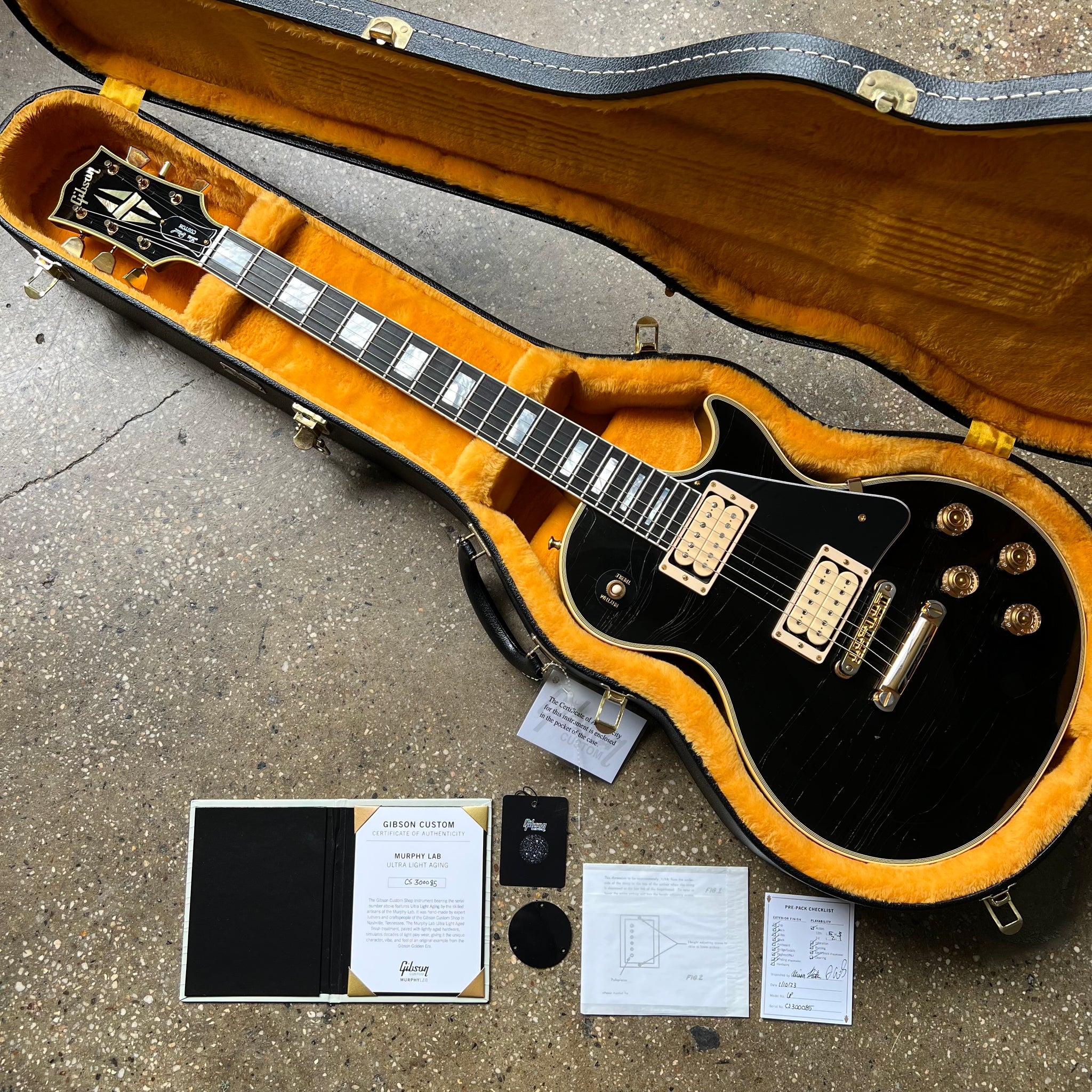 Gibson Custom Shop Les Paul Custom Murphy Lab Ultra Light Aging 2023 ...
