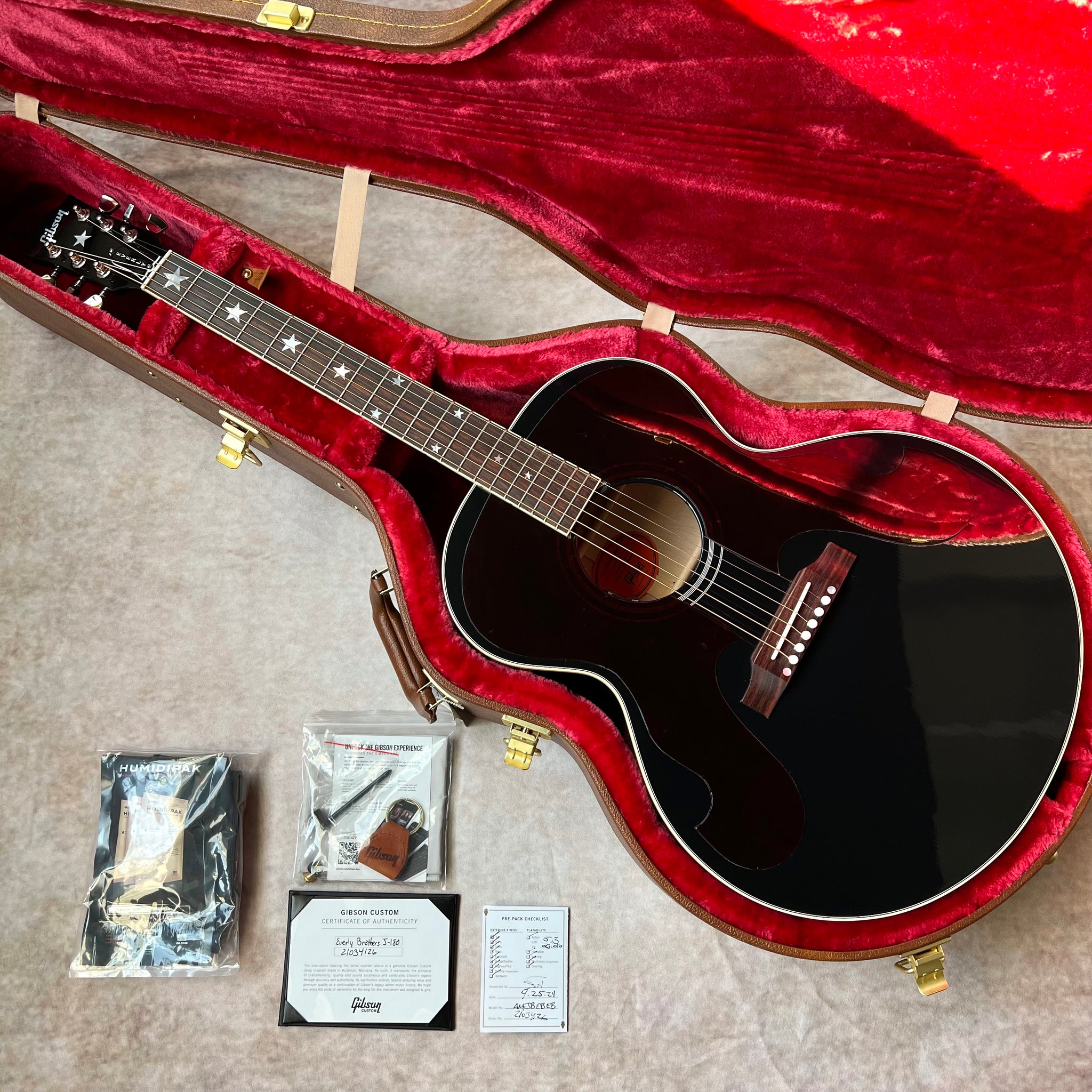 Gibson Custom Shop Everly Brothers J-180 2024 - Ebony | Tone Wolf
