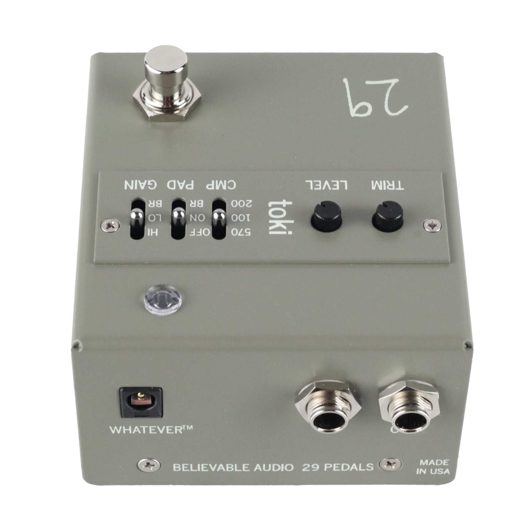 29 Pedals TOKI Fuzz Pedal - Gray | Tone Wolf