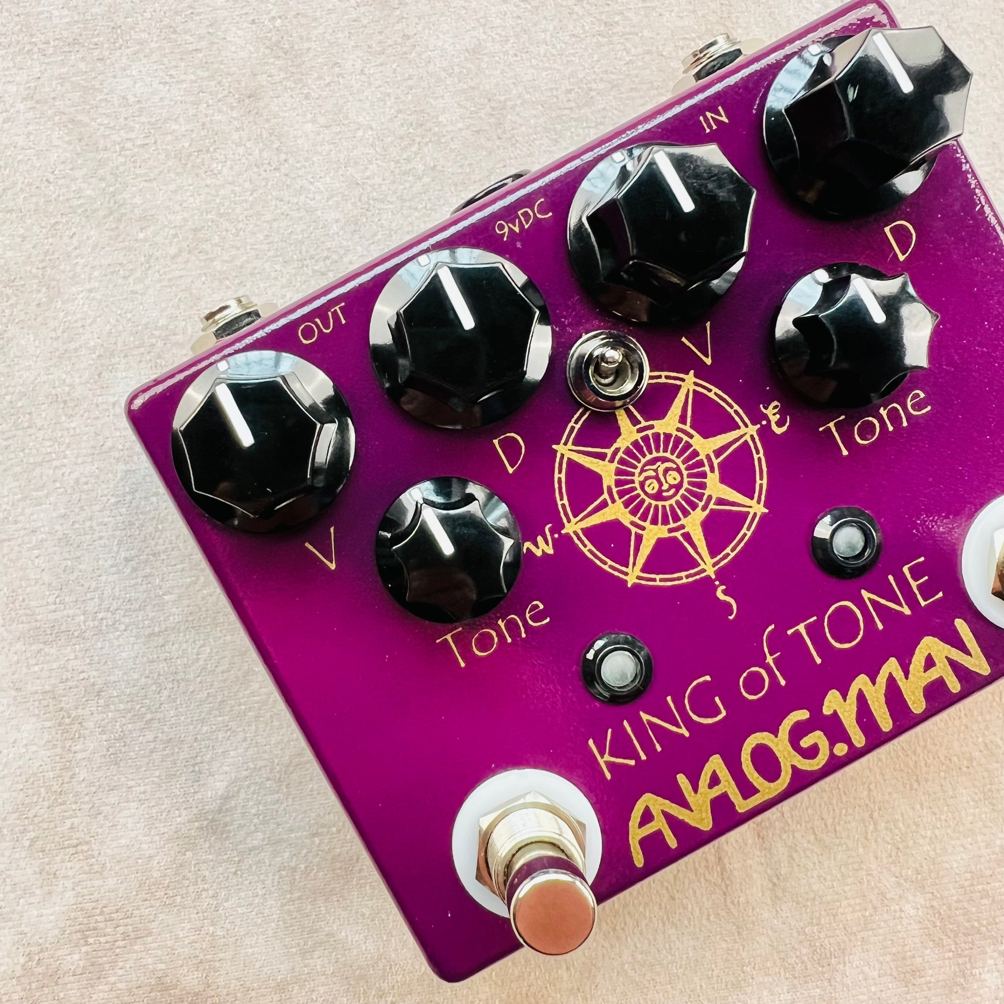 Analogman King of Tone V4 with Red Side High Gain Option and Mode Togg ...