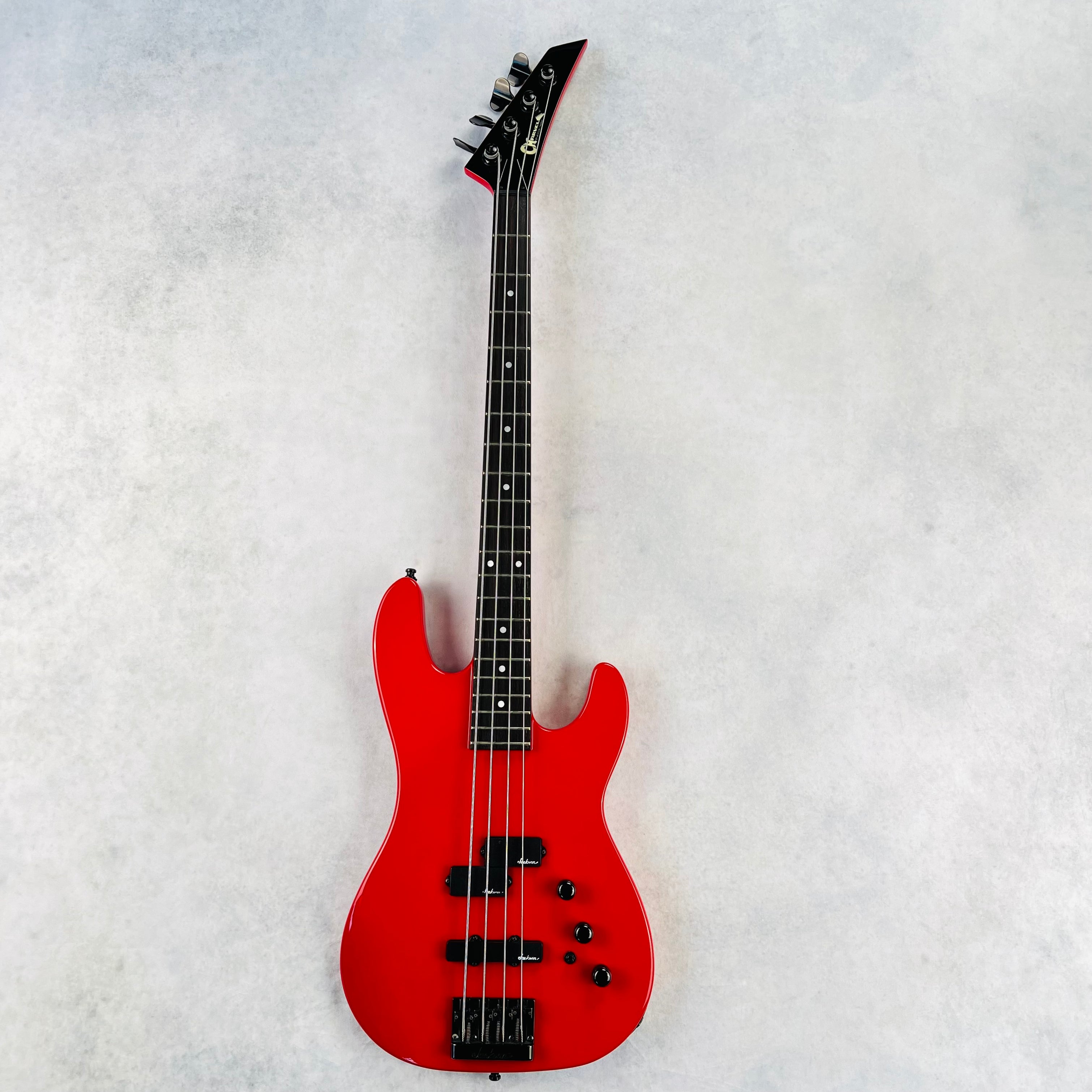 Charvel Jackson Model 3B Neck Through Bass Guitar 1986 - Red | Tone Wolf