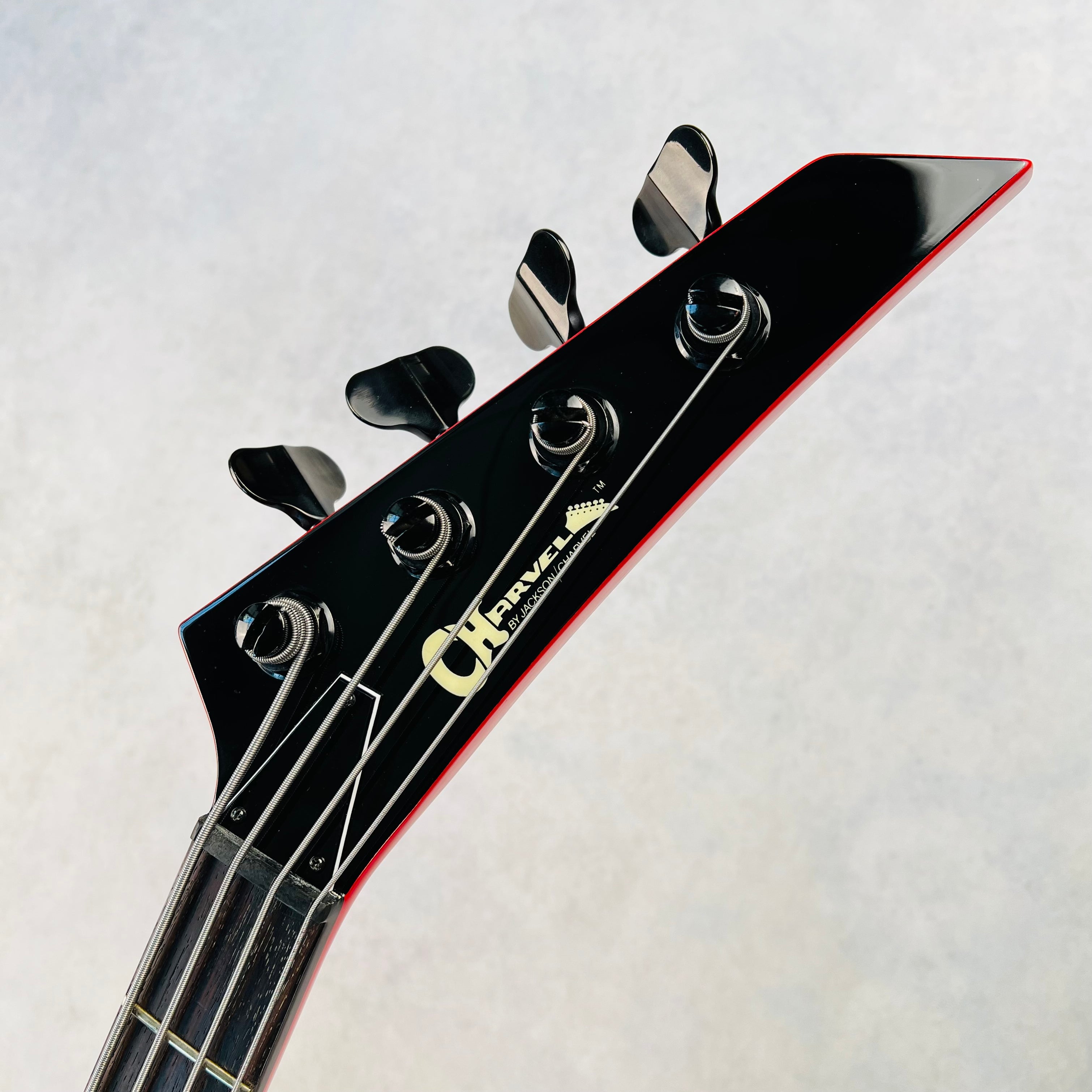 Charvel Jackson Model 3B Neck Through Bass Guitar 1986 - Red | Tone Wolf