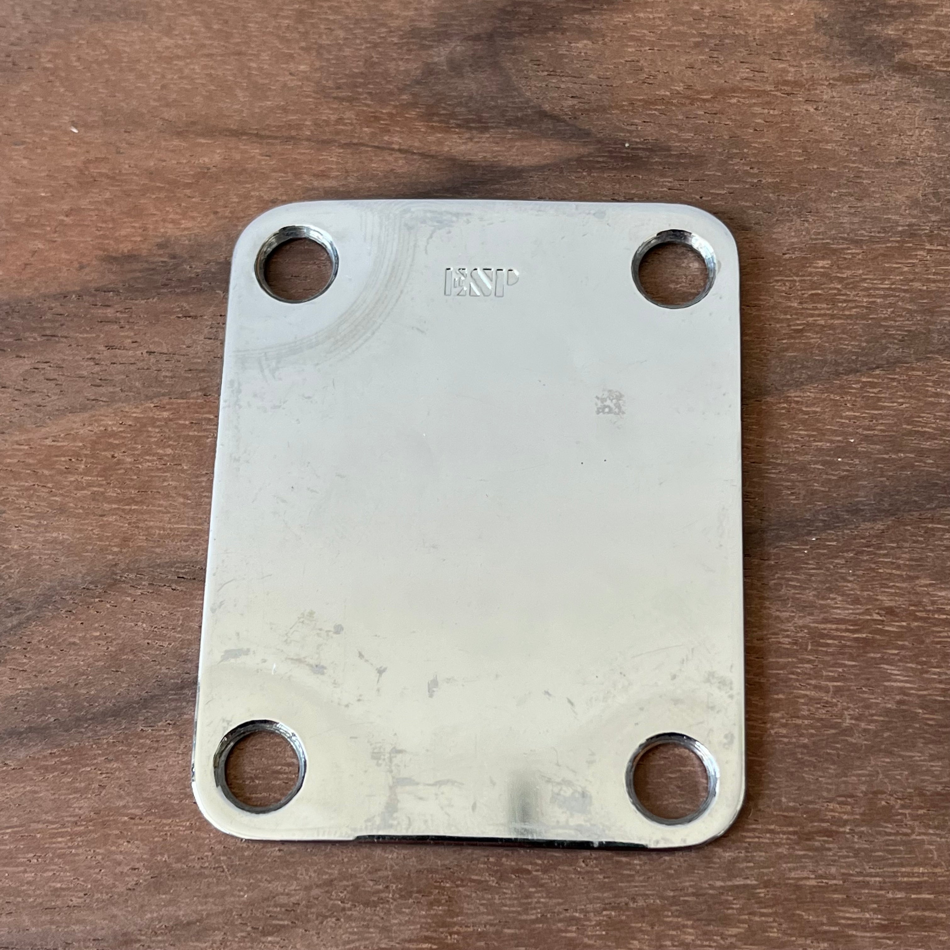 ESP Neck Plate - Chrome | Tone Wolf