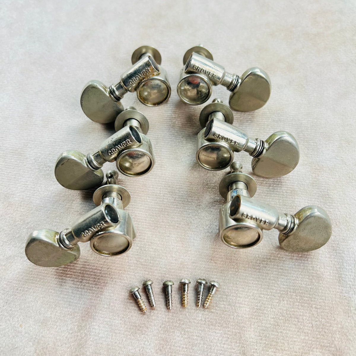 Grover 3x3 Milk Bottle Rotomatic Tuners 70s - Nickel | Tone Wolf