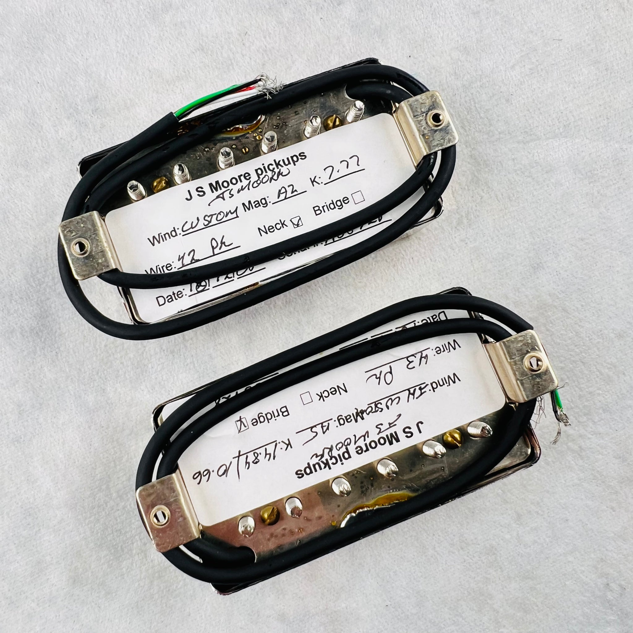 JS Moore Humbucker Pickup Set 2008 - Chrome | Tone Wolf