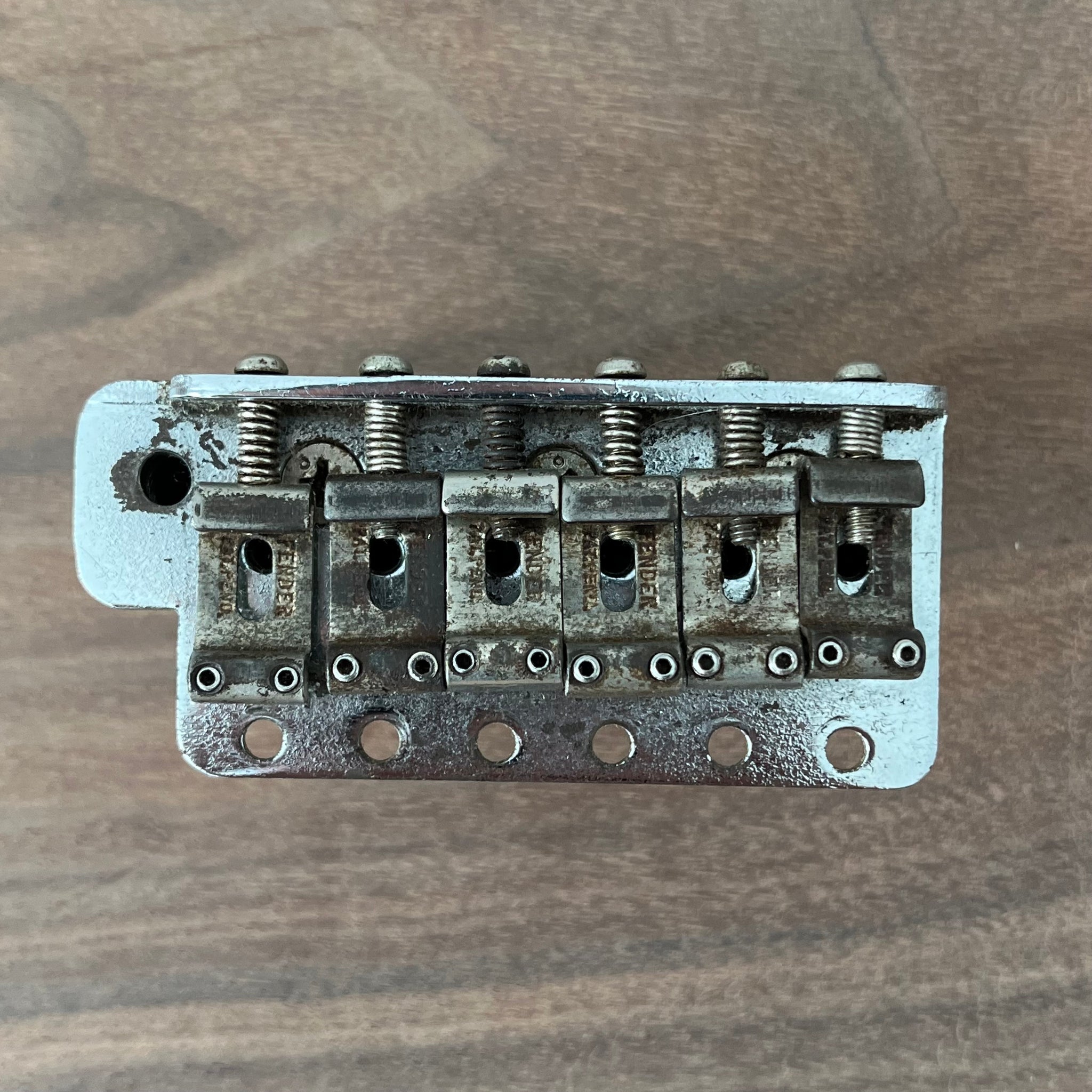 Fender Vintage Stratocaster Bridge Assembly 'Patent Pending' - Nickel ...