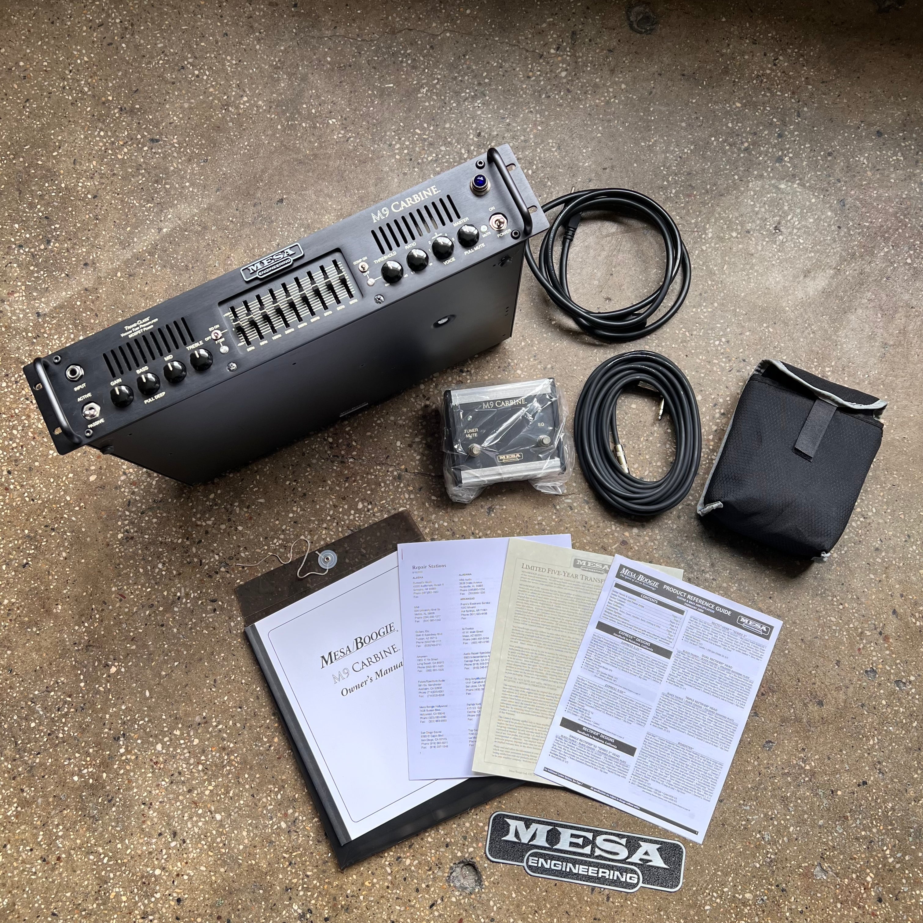 Mesa Boogie M9 Carbine Bass Amplifier Head Rackmount 2010s - Black ...