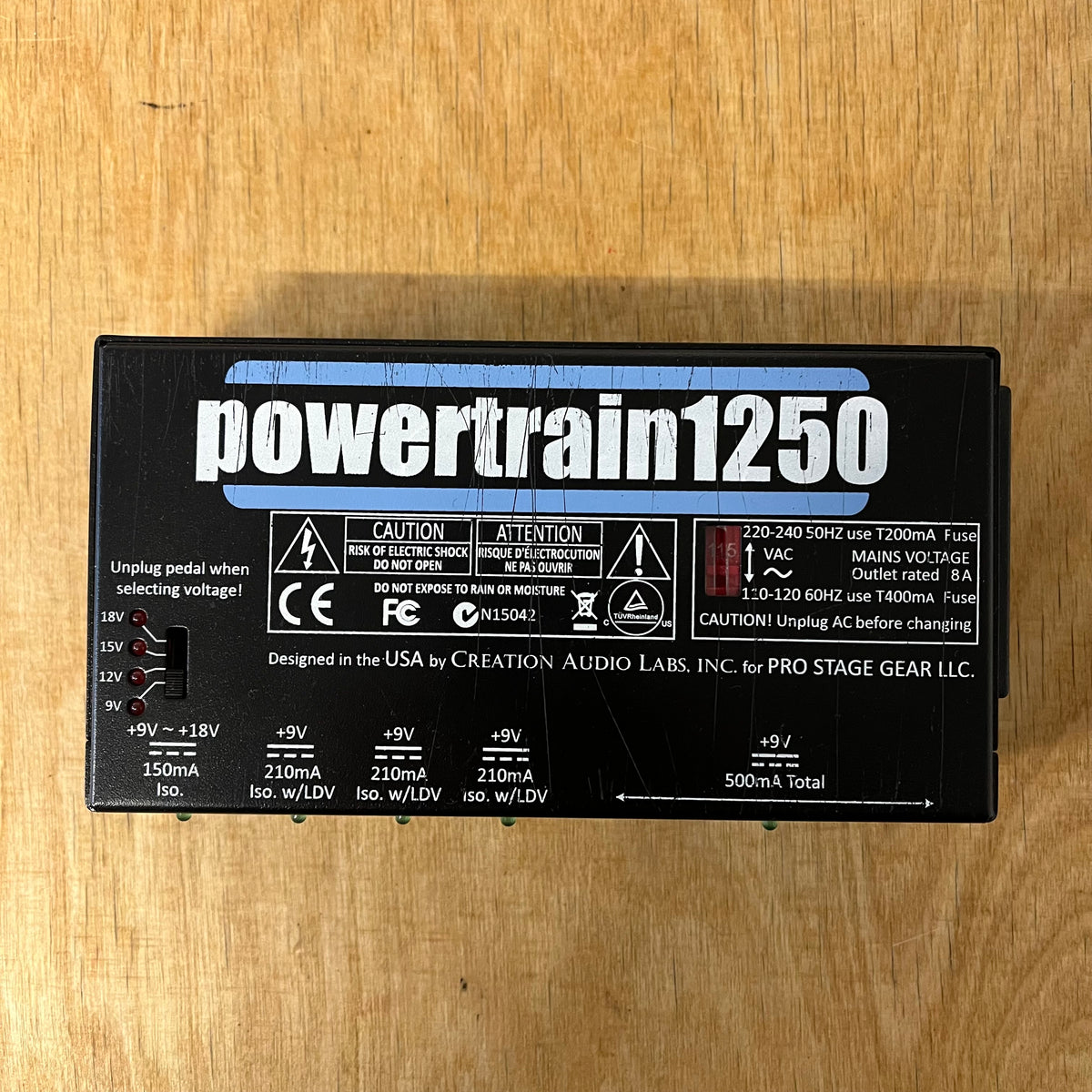 Pedaltrain Powertrain 1250 - Black | Tone Wolf
