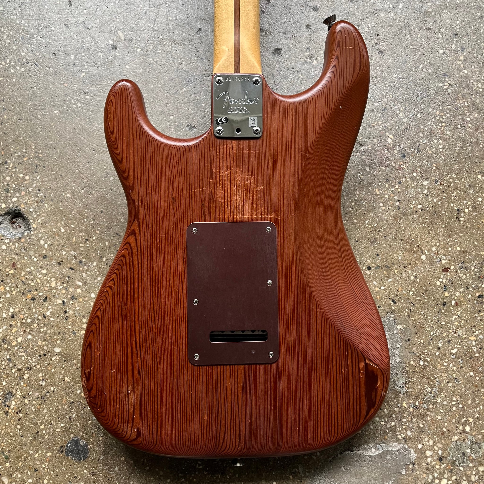 Fender Reclaimed Old Growth Redwood Stratocaster 2014 - Natural Oil Fi ...