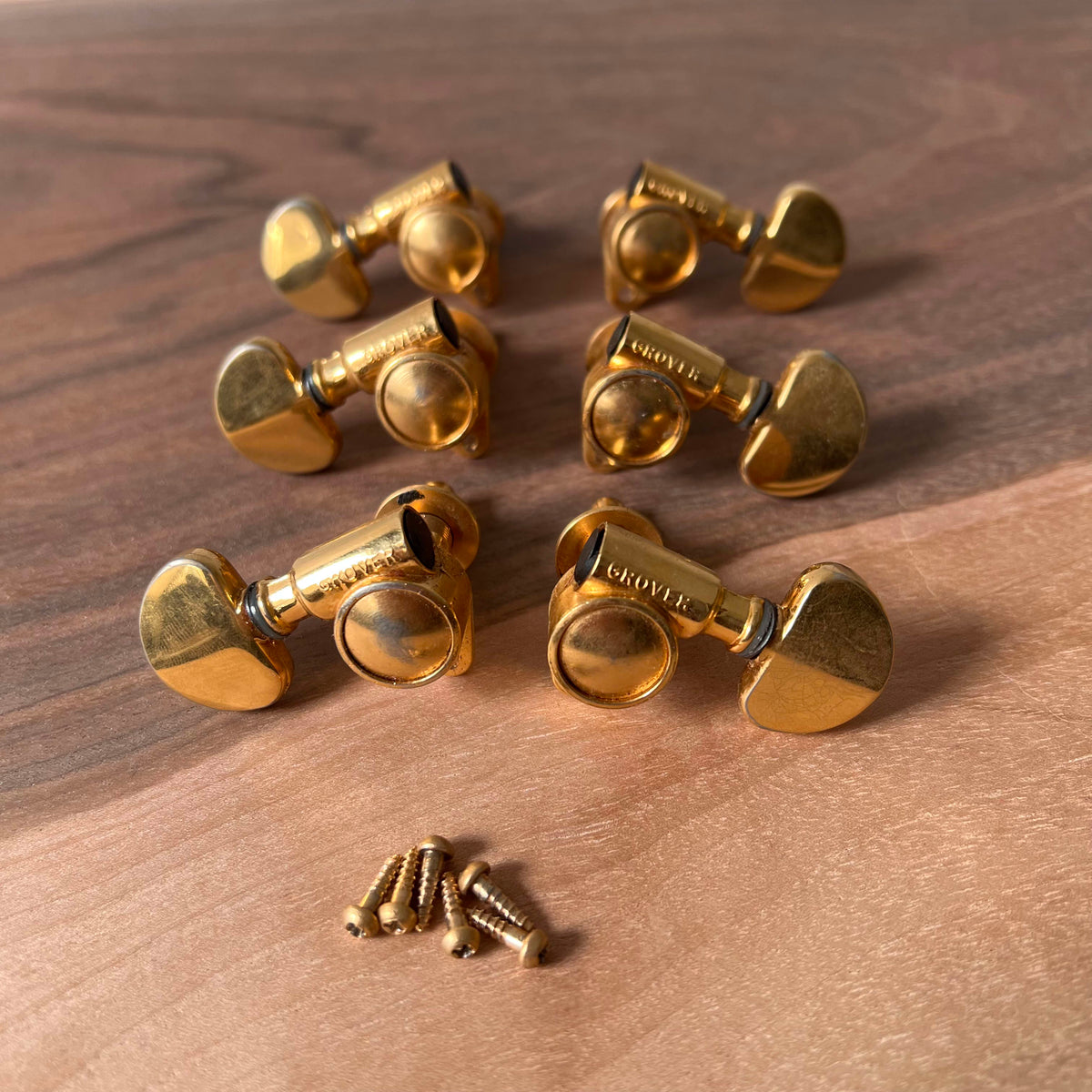 Grover USA Rotomatic Guitar Tuners Tuning Machine Set Vintage - Gold ...