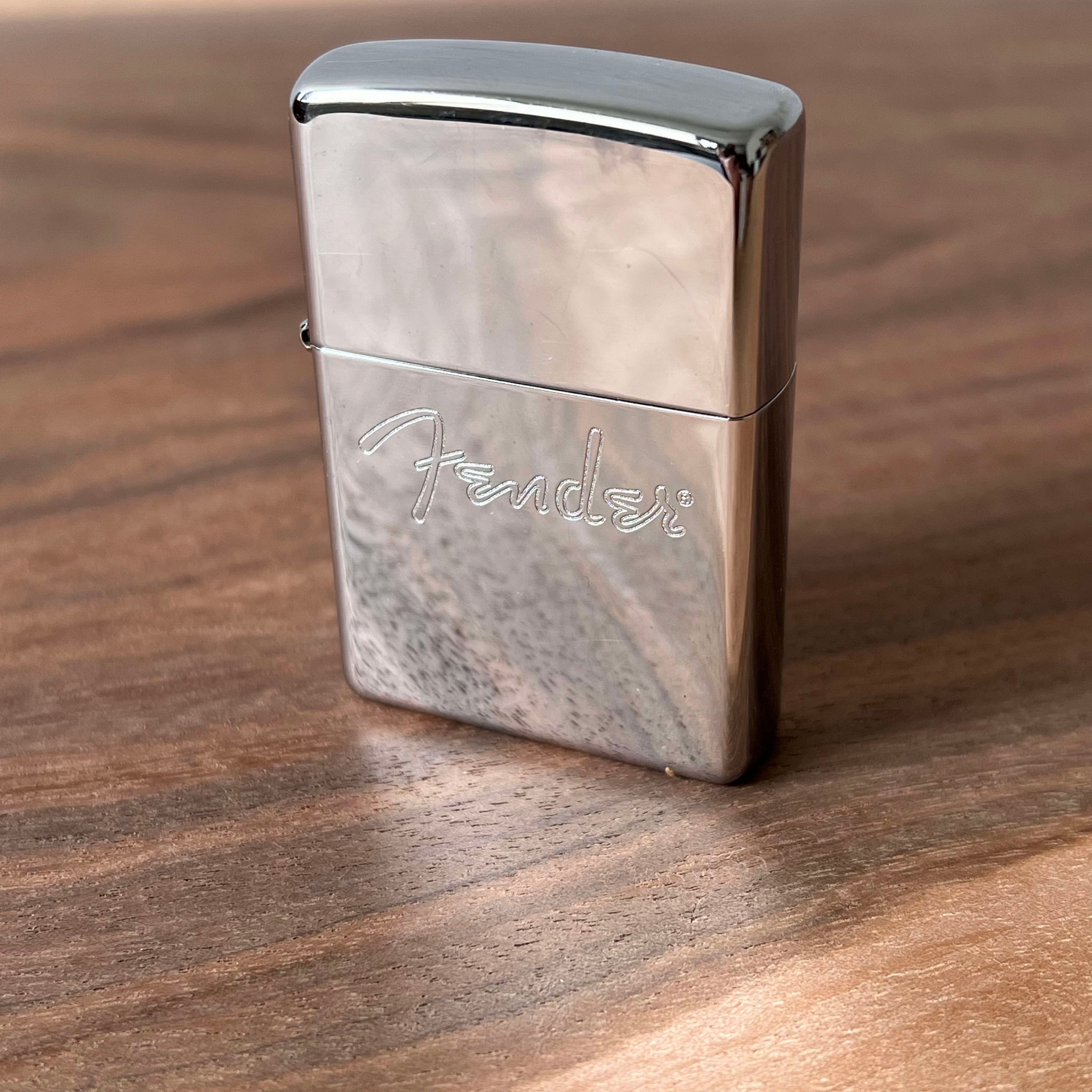 Fender Branded Zippo Lighter 2000s - Chrome | Tone Wolf